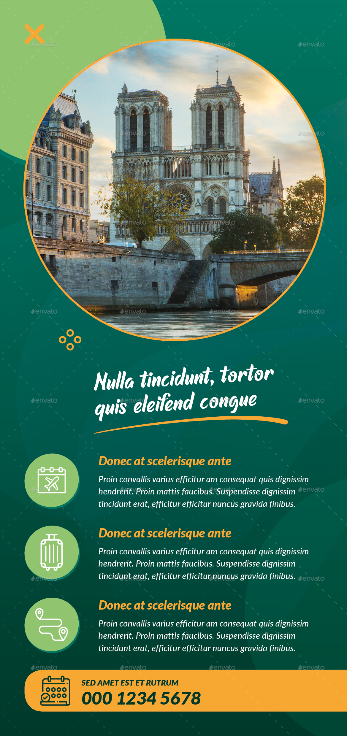 Travel & tourism BiFold flyer, Print Templates | GraphicRiver