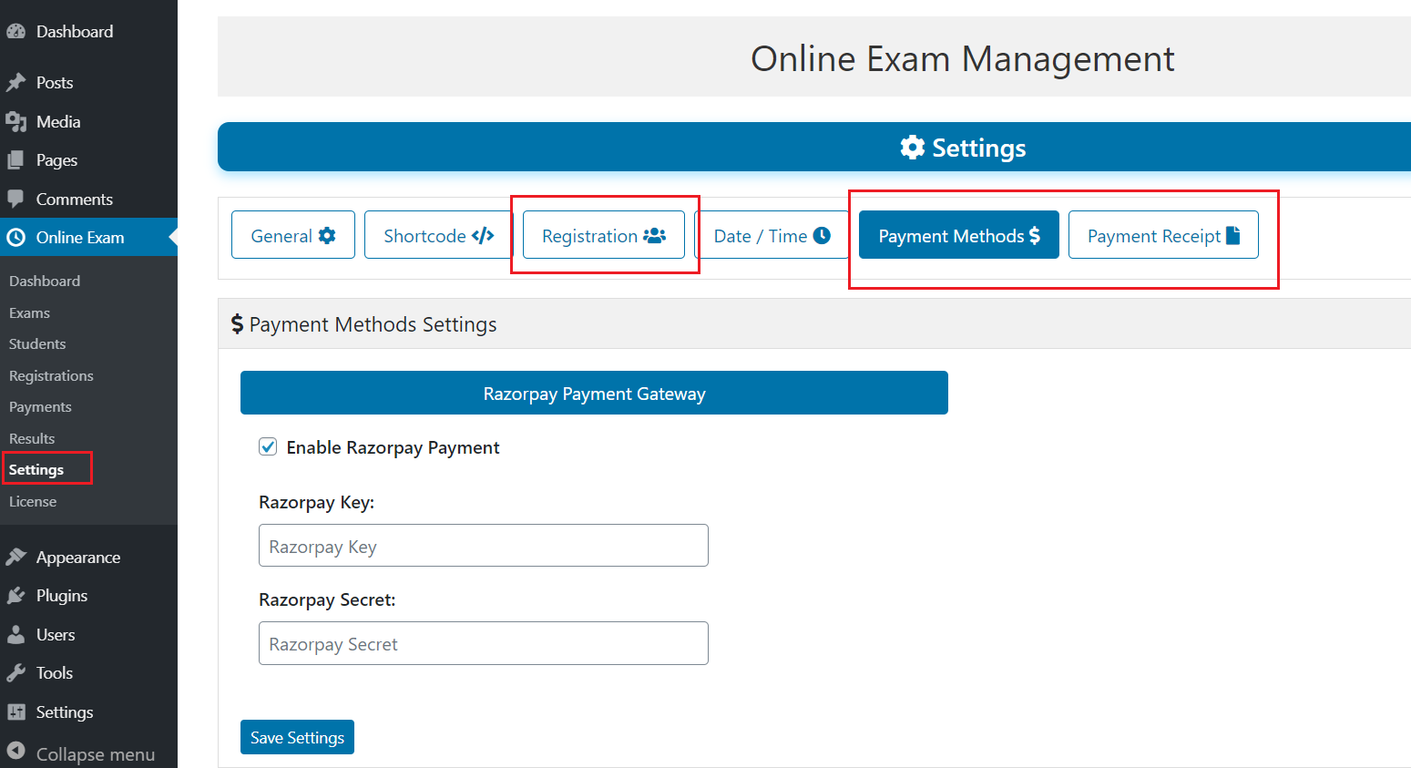 Online Exam Management - Education & Results Management by weblizar