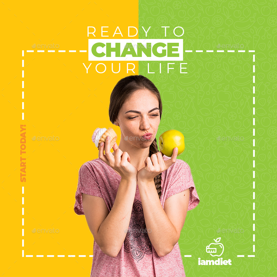 Diet - Instagram Post Template, Web Elements | GraphicRiver