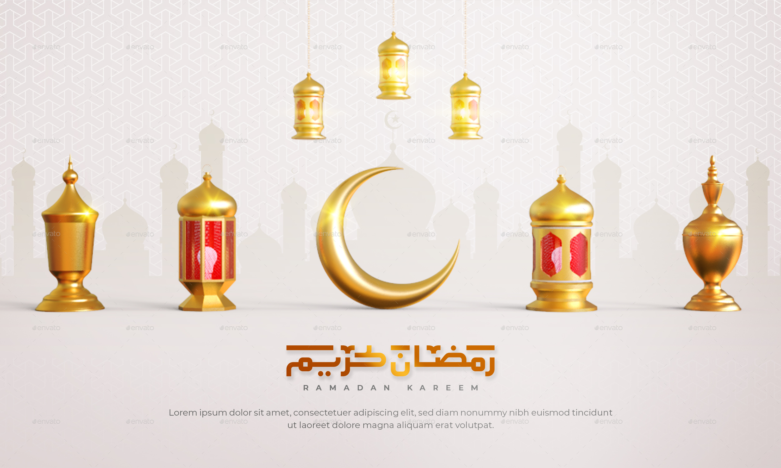 Ramadan 3d Render, Graphics | GraphicRiver