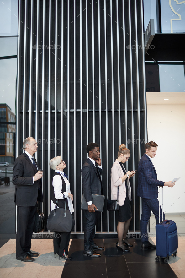 People standing in the queue Stock Photo by AnnaStills | PhotoDune