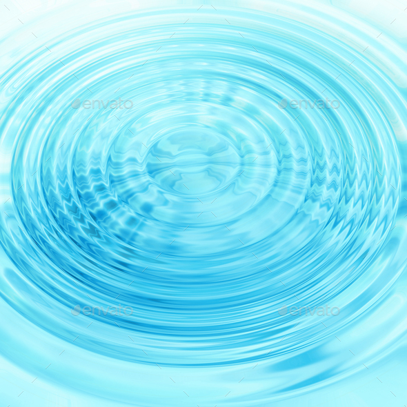 Abstract blue circular water ripples Stock Photo by didesign | PhotoDune