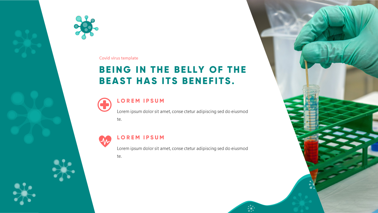 Covid - Health, Disease & Virus Google Slides Template, Presentation ...