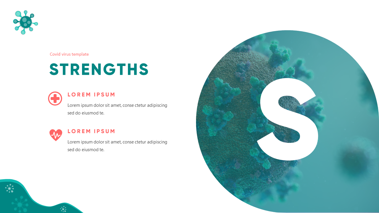 Covid - Health, Disease & Virus Google Slides Template, Presentation ...