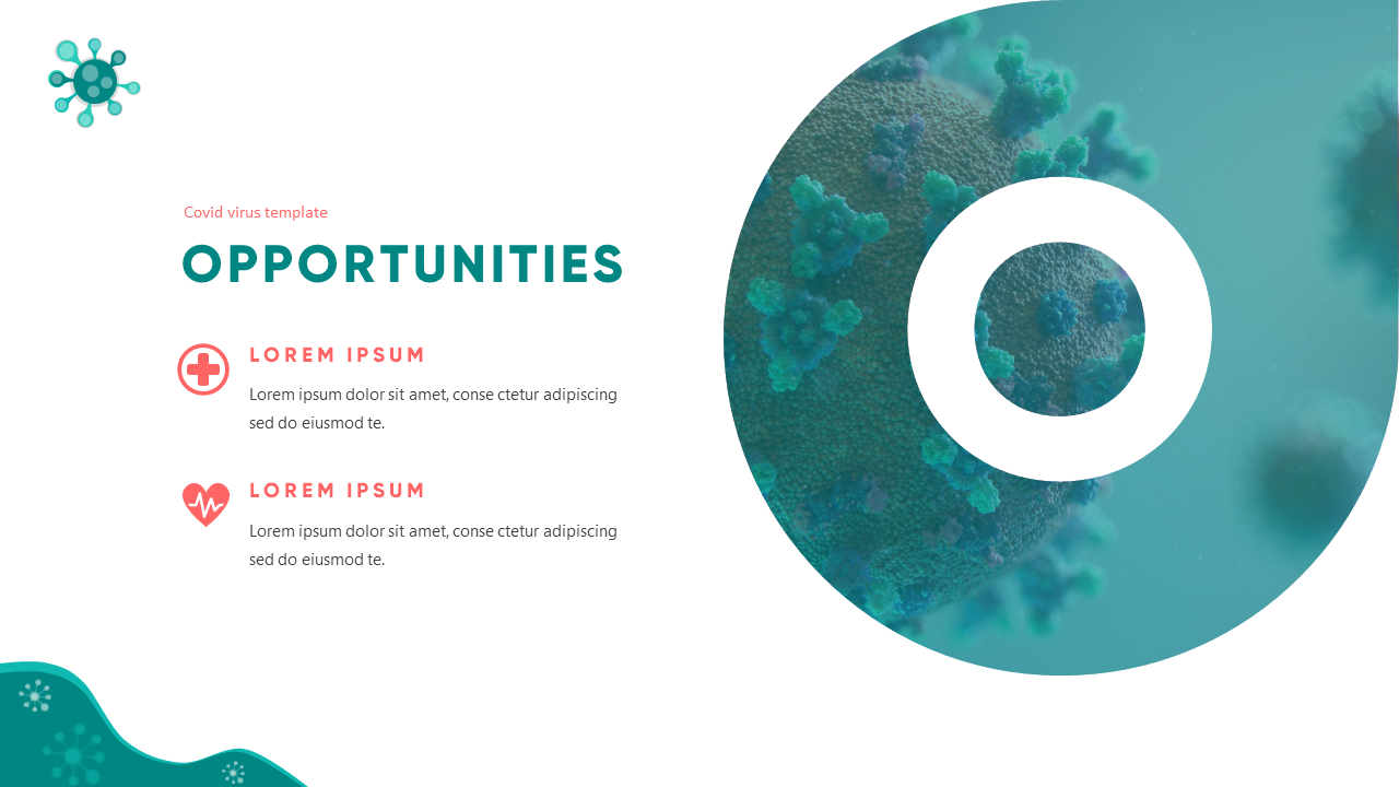 Covid - Health, Disease & Virus Google Slides Template, Presentation ...