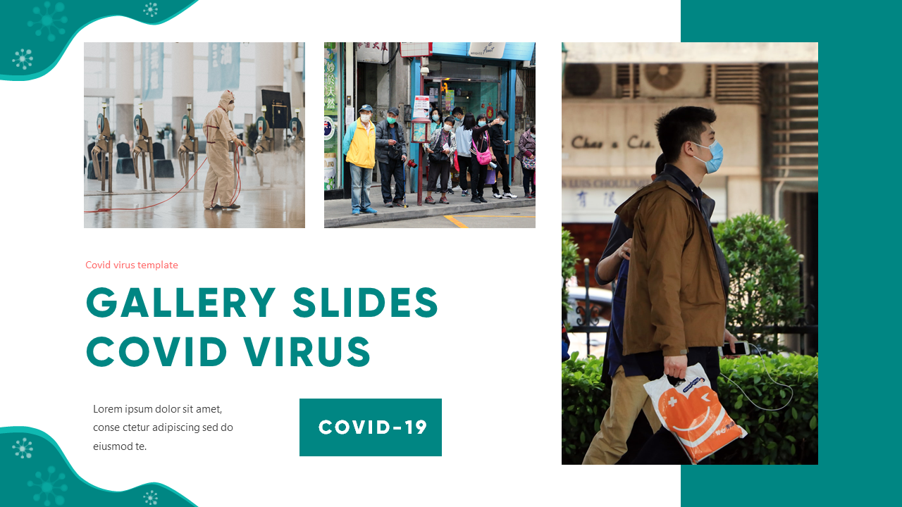 Covid - Health, Disease & Virus Google Slides Template, Presentation ...