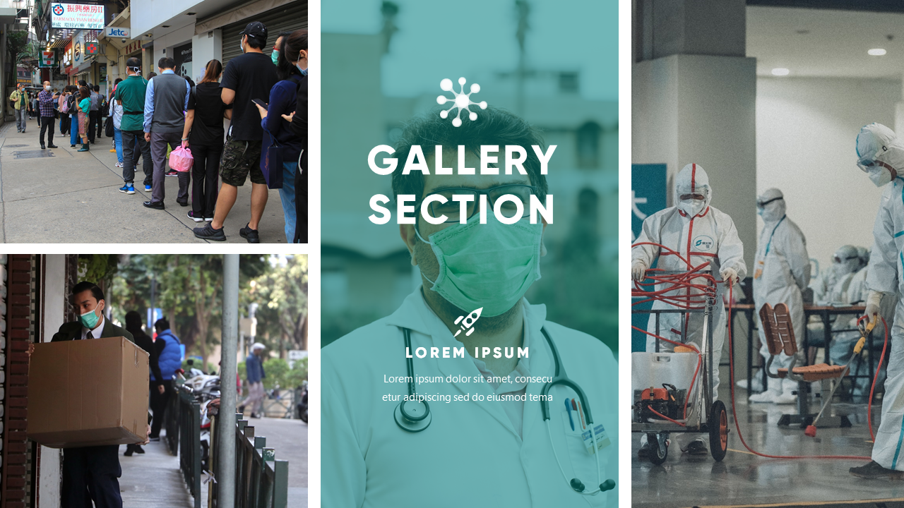 Covid - Health, Disease & Virus Google Slides Template, Presentation ...