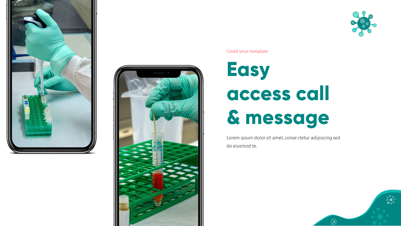 Covid - Health, Disease & Virus Google Slides Template, Presentation ...