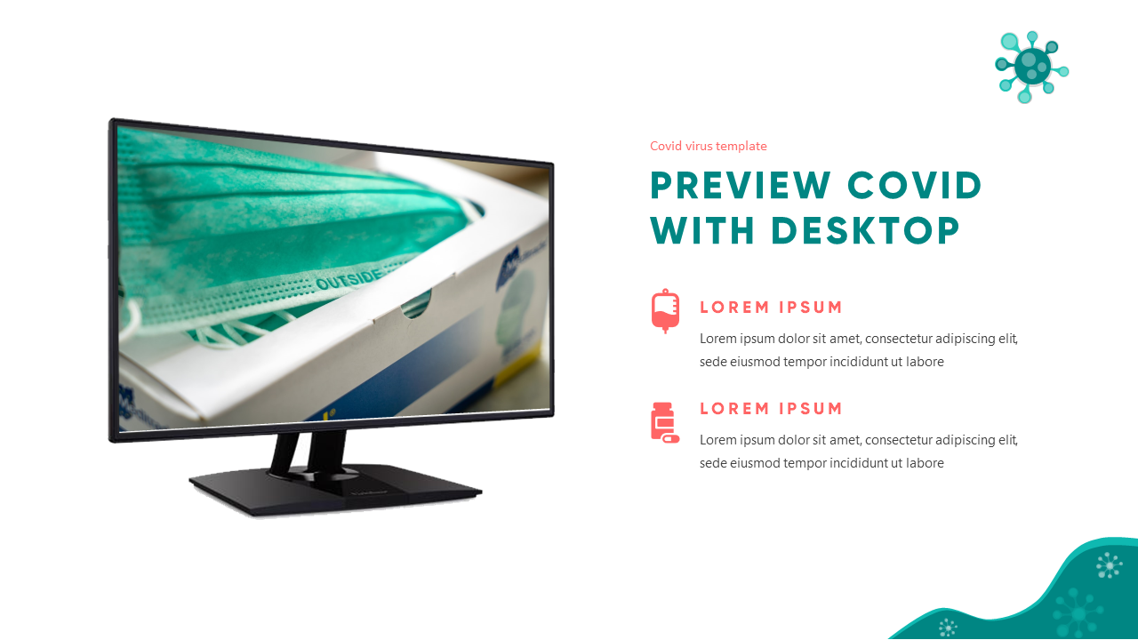 Covid - Health, Disease & Virus Google Slides Template, Presentation ...