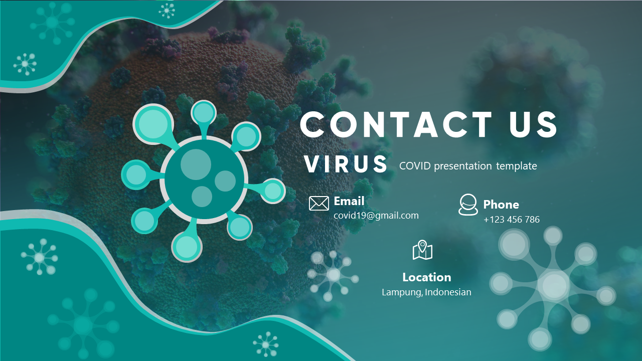 Covid - Health, Disease & Virus Google Slides Template, Presentation ...