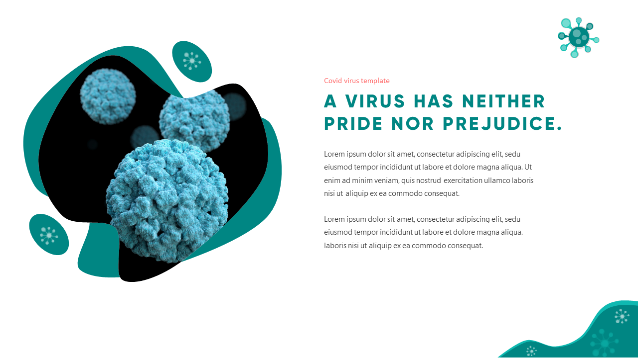 Covid - Health, Disease & Virus Google Slides Template, Presentation ...