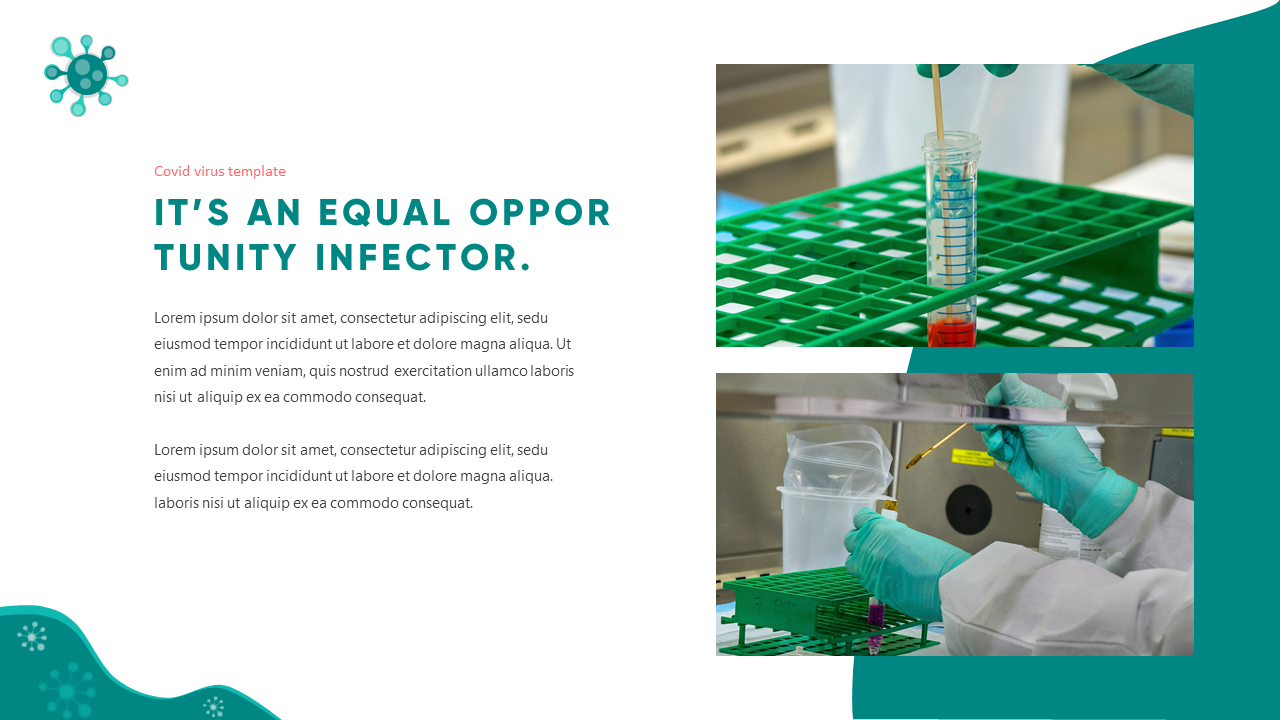 Covid - Health, Disease & Virus Google Slides Template, Presentation ...