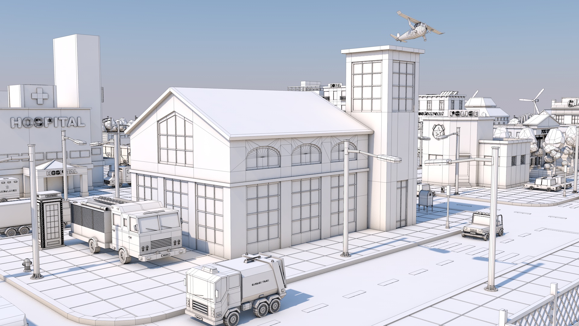 Low Poly City Town Pack by multimedia4d | 3DOcean