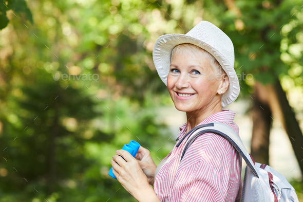 Happy tourist with binoculars Stock Photo by AnnaStills | PhotoDune
