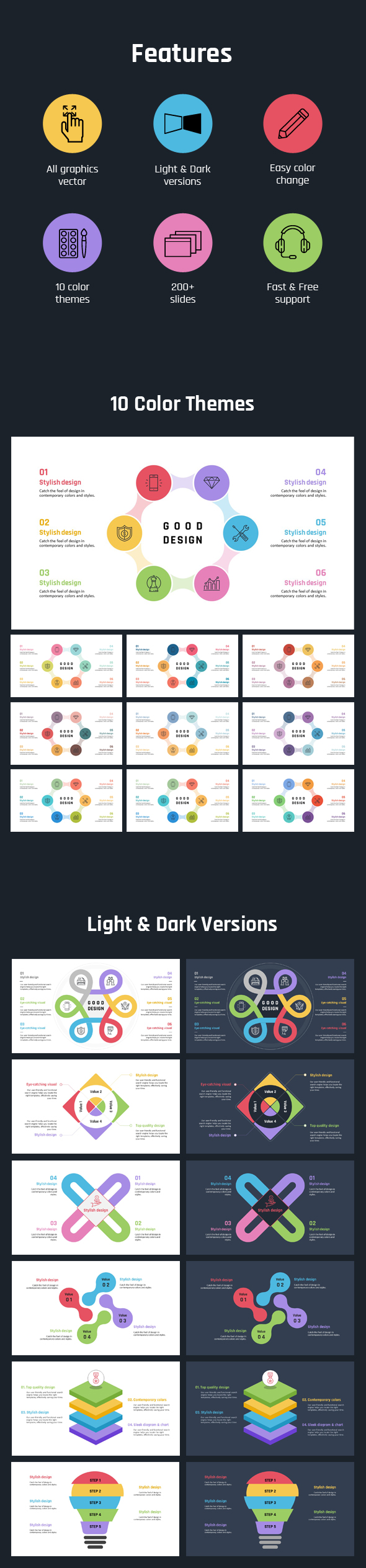 Infographics Package - Powerpoint Template, Presentation Templates