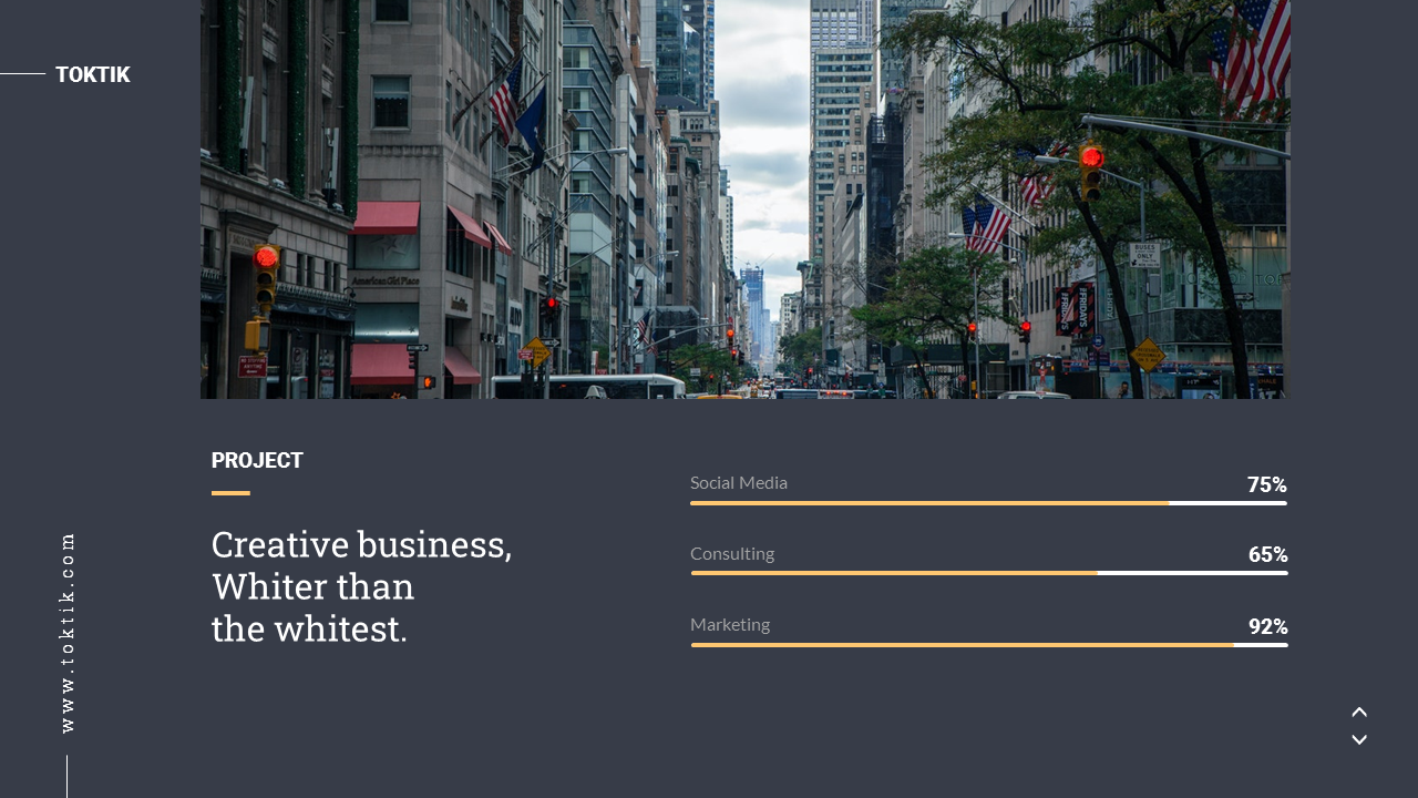 TokTik - Minimal & Creative Powerpoint Template, Presentation Templates