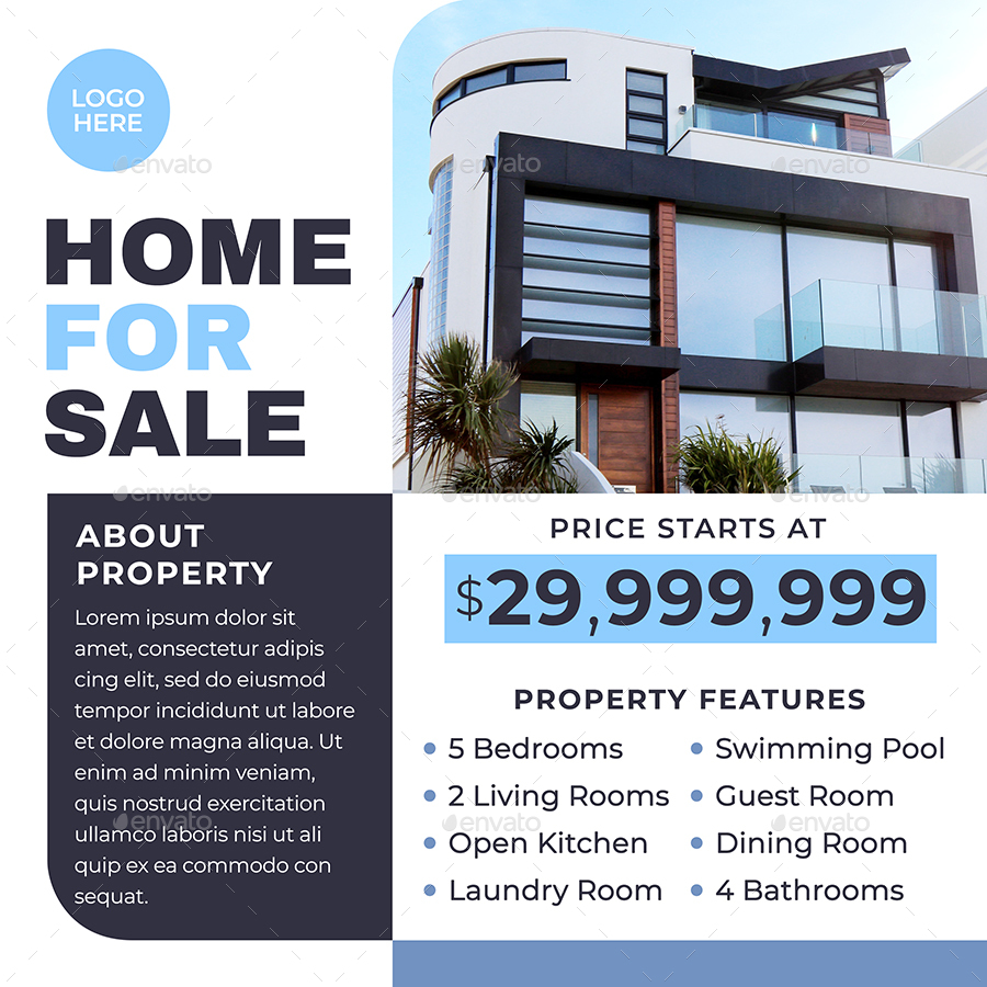 Property Instagram Feed, Web Elements | GraphicRiver