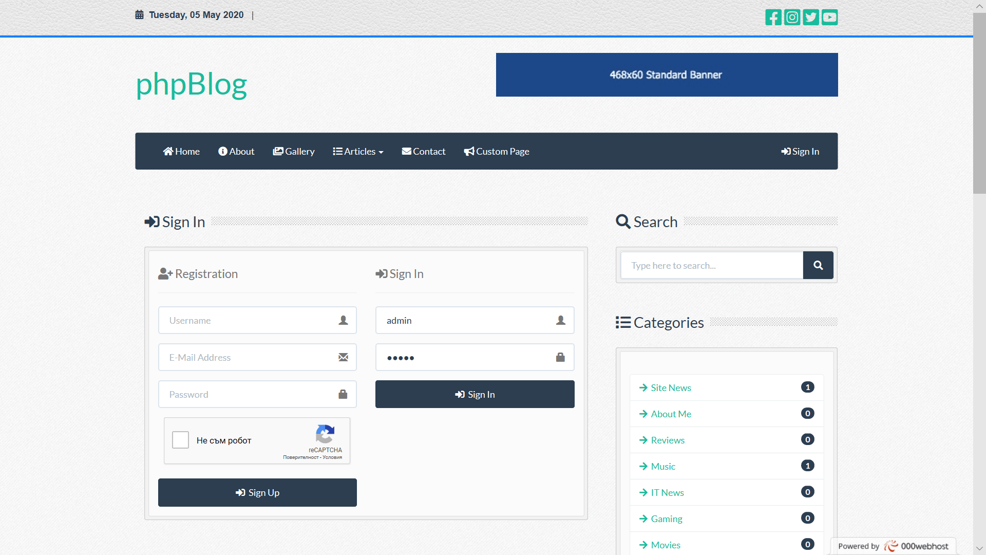 phpBlog - News, Blog & Magazine Script by Antonov_WEB | CodeCanyon