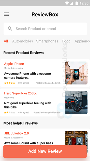 2 App Template| Online Review App| Product Review App| Service Review ...