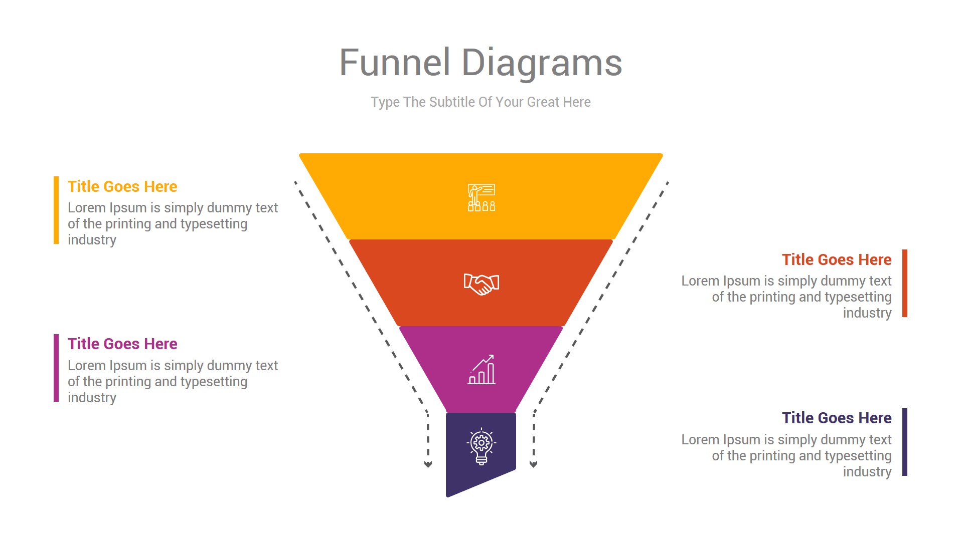 Funnel Diagrams PowerPoint & Illustrator Template, Presentation Templates