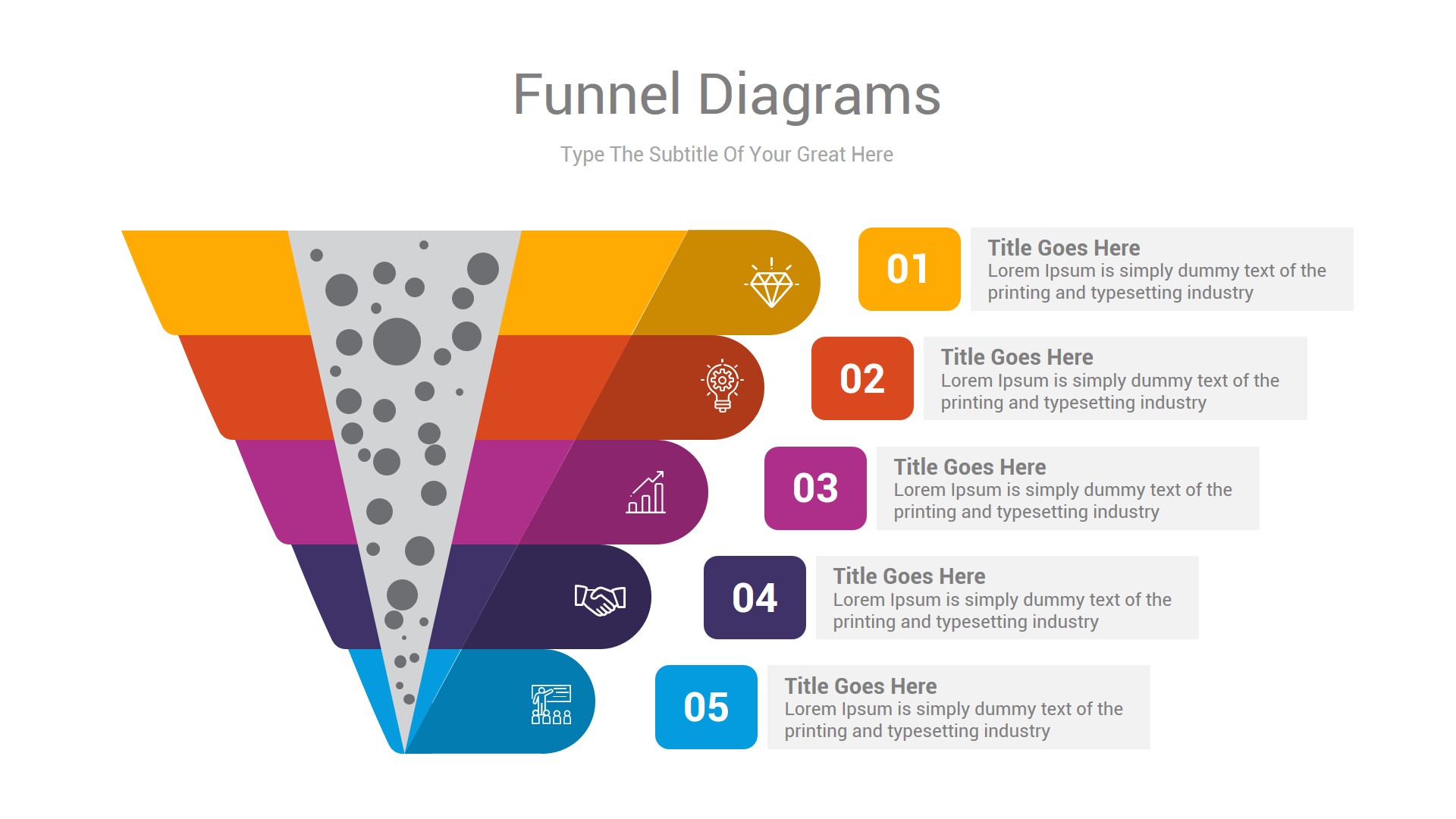 Funnel Diagrams PowerPoint & Illustrator Template, Presentation Templates