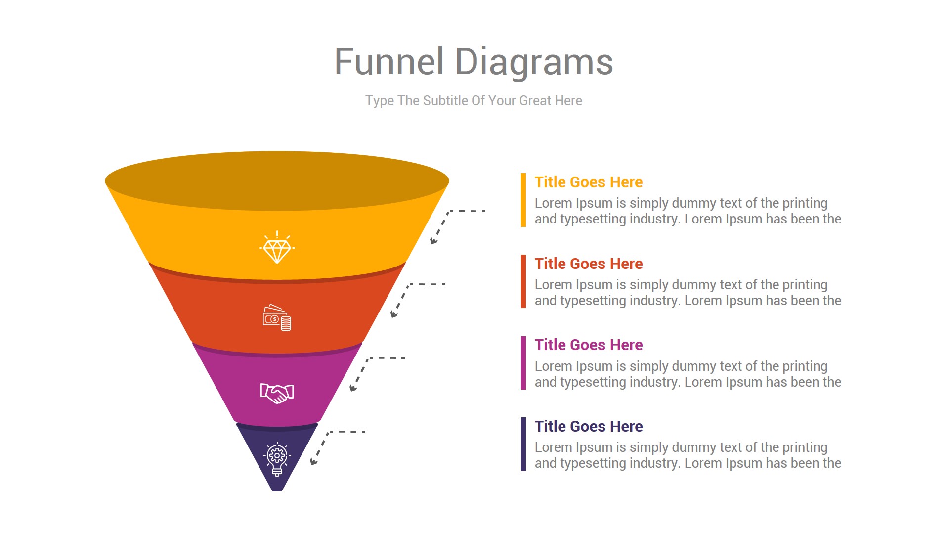 Funnel Diagrams PowerPoint & Illustrator Template, Presentation Templates