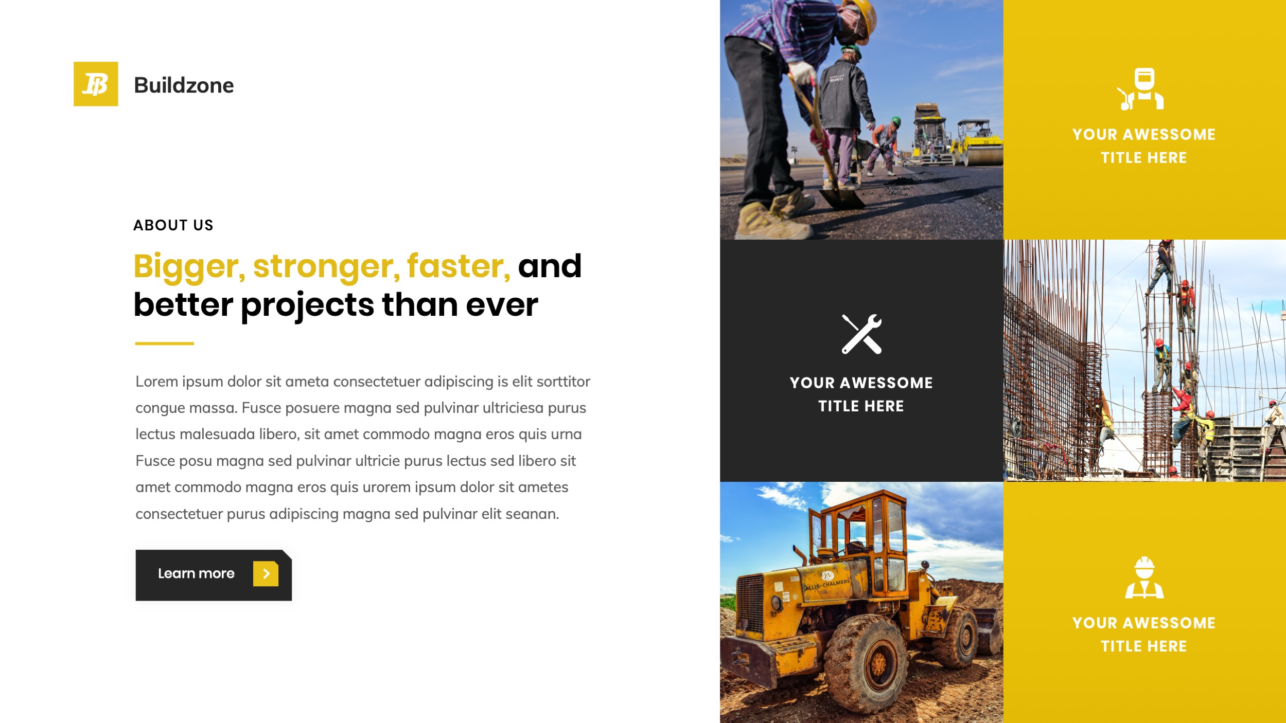 Buildzone - Construction & Building Keynote Template by Graphue | GraphicRiver