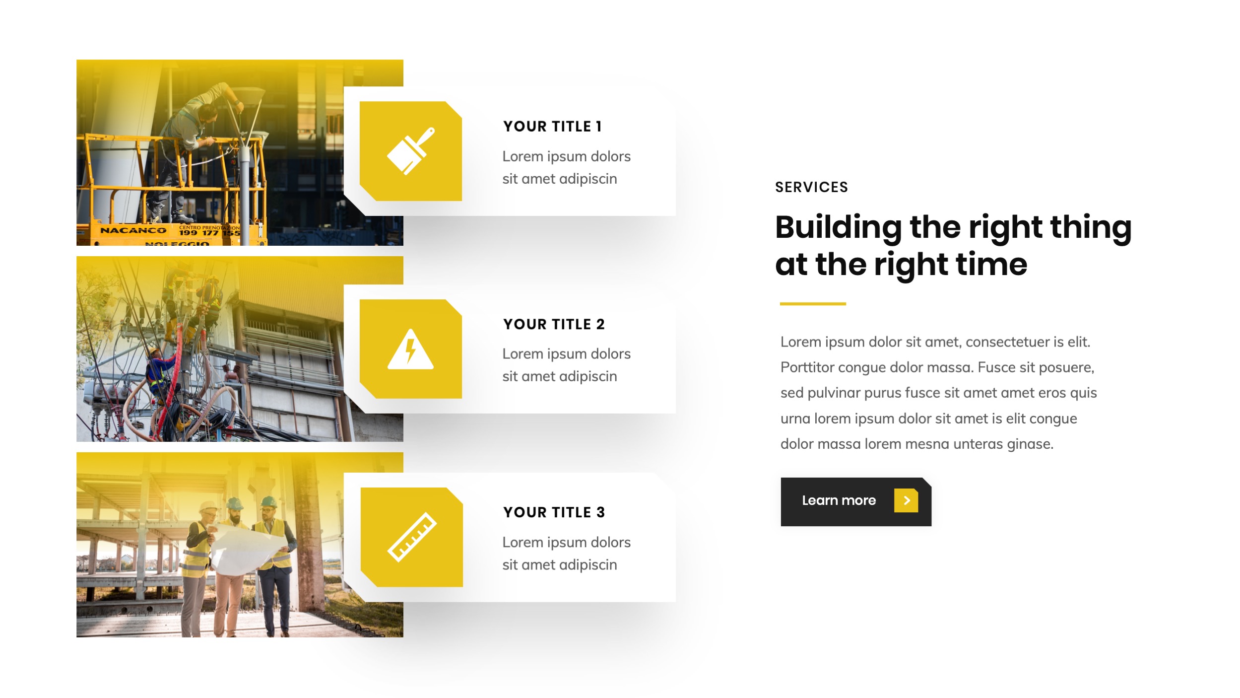 Construction & Building Google Slides Template, Presentation Templates