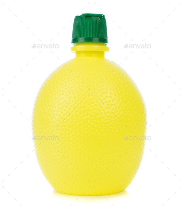 Plastic Bottle of Lemon Concentrated Juice Stock Photo by gcpics ...