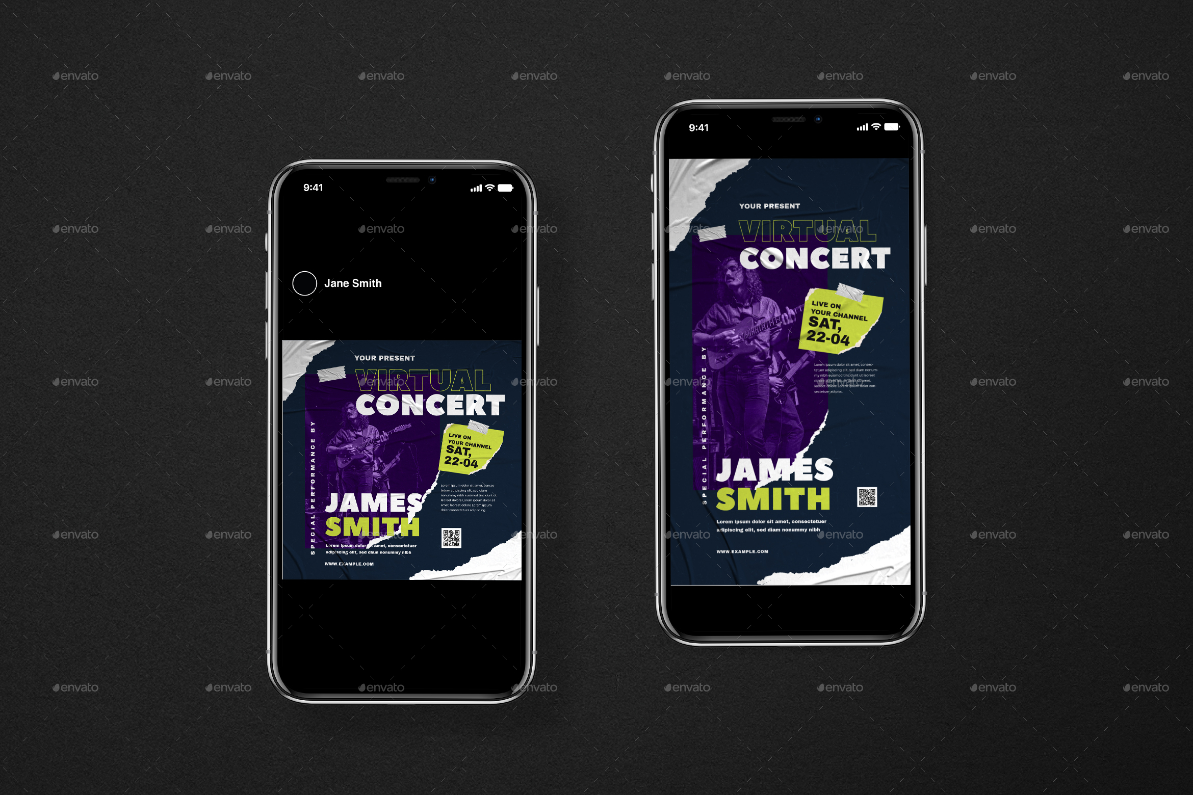 Virtual Concert Flyer Pack, Print Templates | GraphicRiver