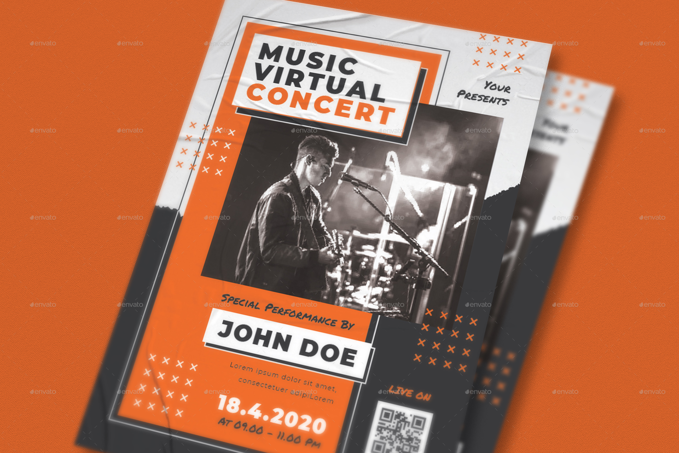Virtual Concert Flyer Pack, Print Templates | GraphicRiver