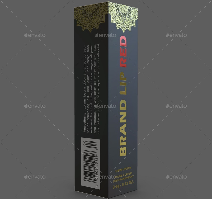Lipstick Box Design, Print Templates | GraphicRiver