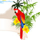 Summer Banner with Parrots, Vectors | GraphicRiver