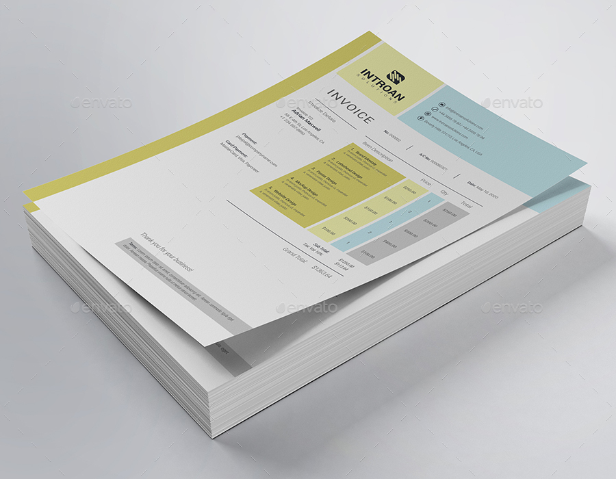 Modern Invoice, Print Templates | GraphicRiver