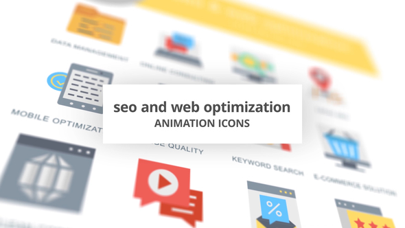 SEO and Web Optimization - Animation Icons, After Effects Project Files