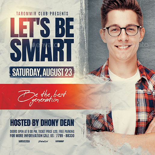 Let's Be Smart Flyer, Print Templates | GraphicRiver