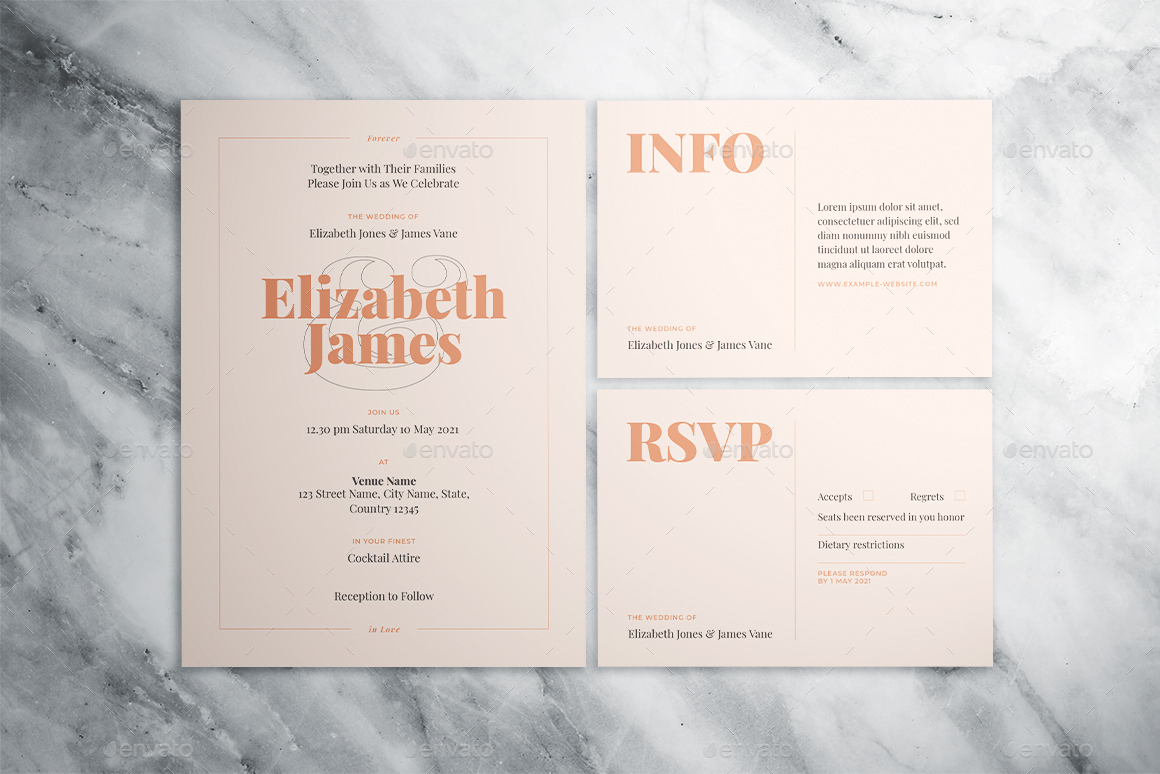 Elegant Wedding Suite, Print Templates | GraphicRiver