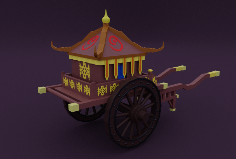 Ancient Chinese chariot by CG_ABDELHAK | 3DOcean