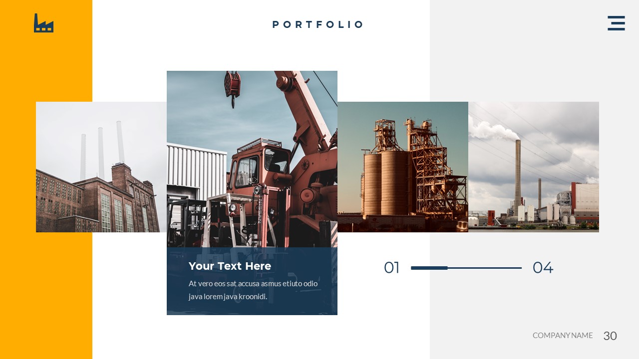 INDUSTRIAL - Factory Business Presentation Google Slides Template by ...