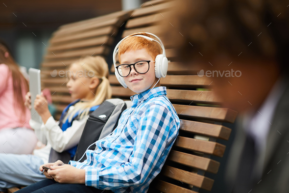 Schoolboy has a free time after classes Stock Photo by AnnaStills ...