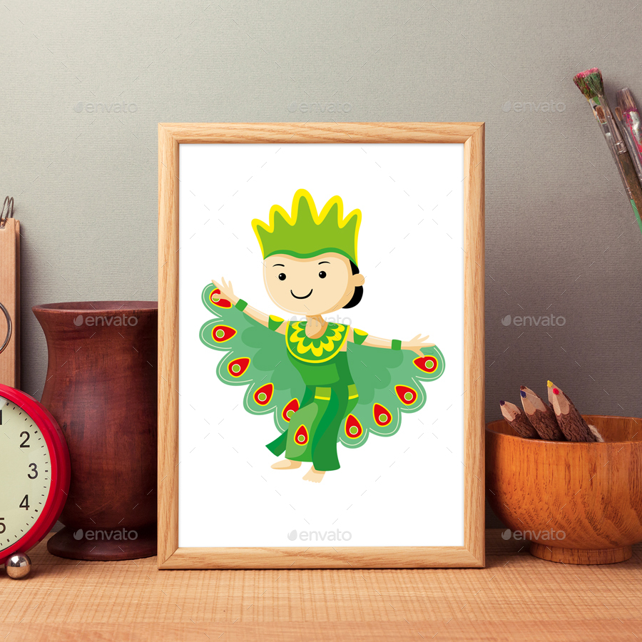 Merak Dance from West Java, Vectors | GraphicRiver