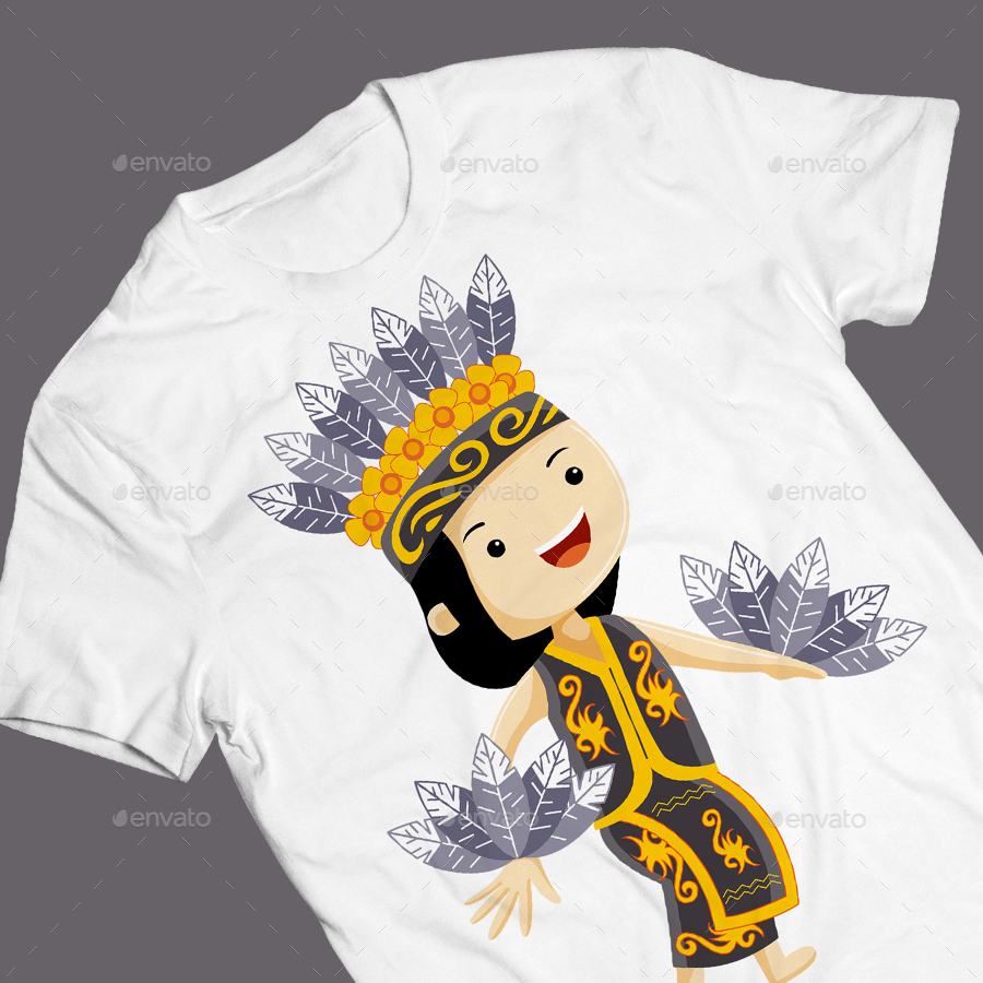 Enggang Bird Dance from East Kalimantan, Vectors | GraphicRiver