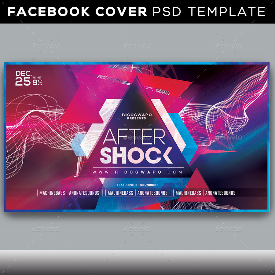 Eletro After Shock – Facebook Event Cover Templates, Web Elements ...