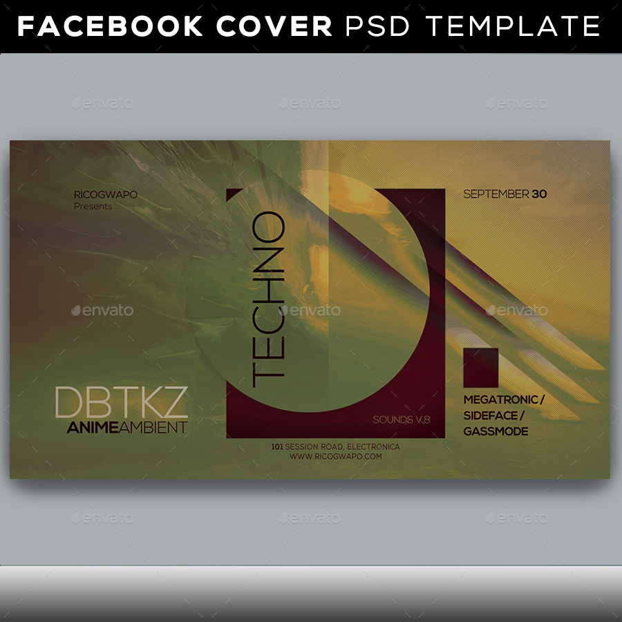 Electro Modern Nature - Facebook Event Cover Templates, Web Elements