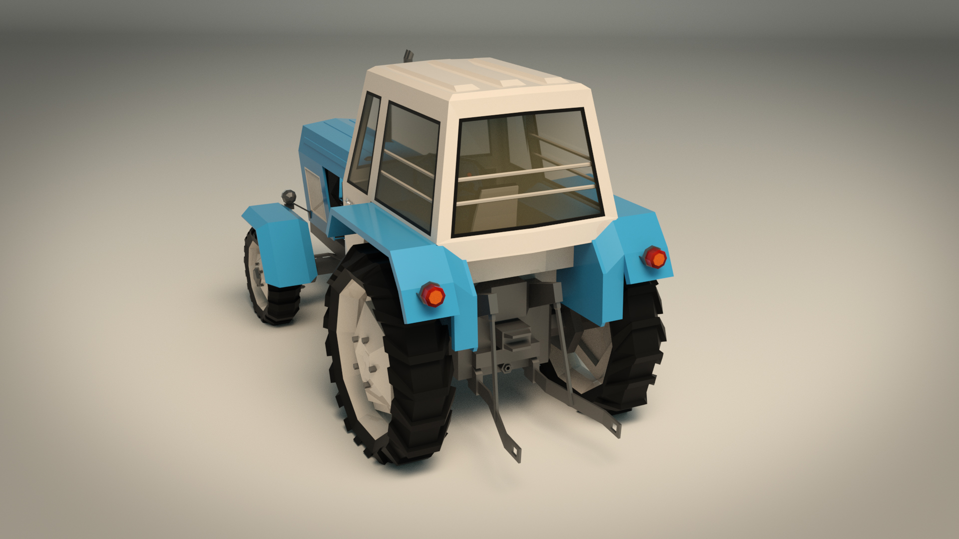 Low Poly Tractor 02 by Linder-Media | 3DOcean