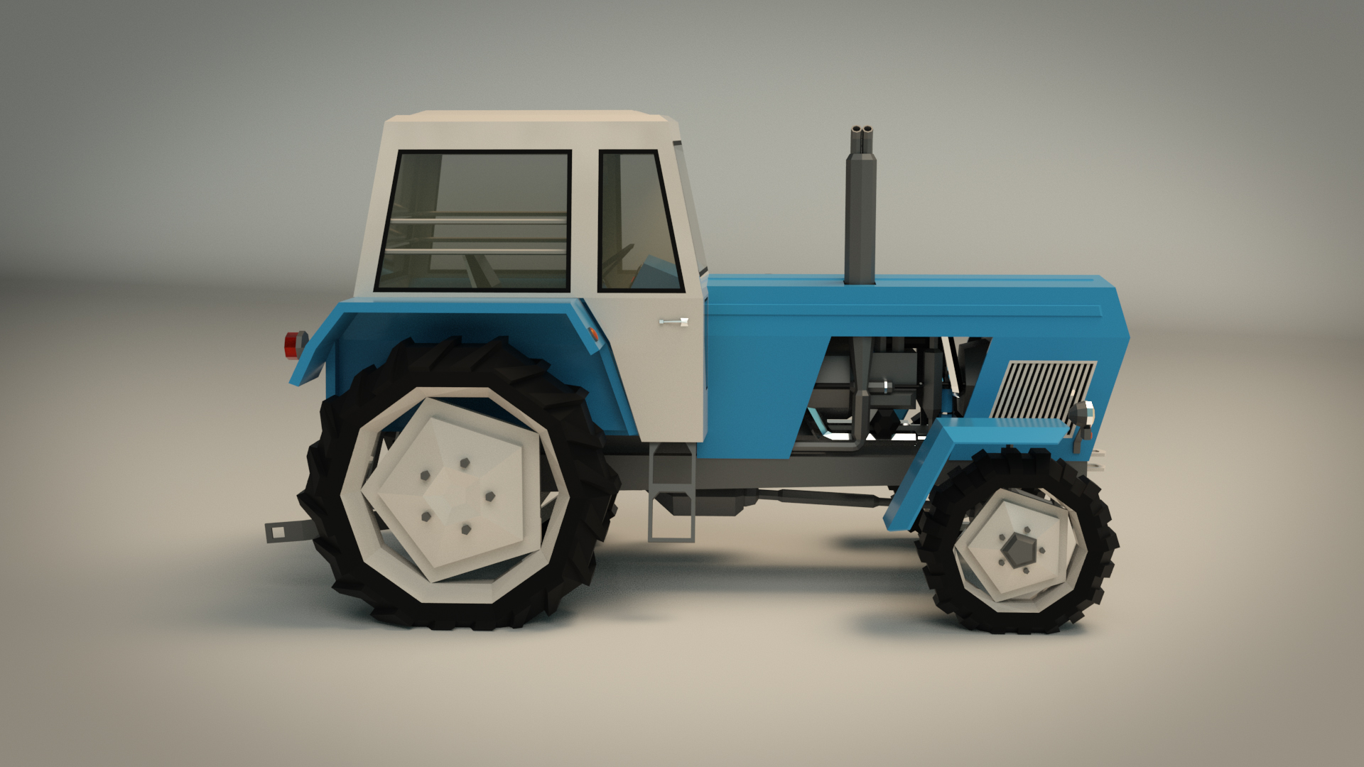 Low Poly Tractor 02 by Linder-Media | 3DOcean