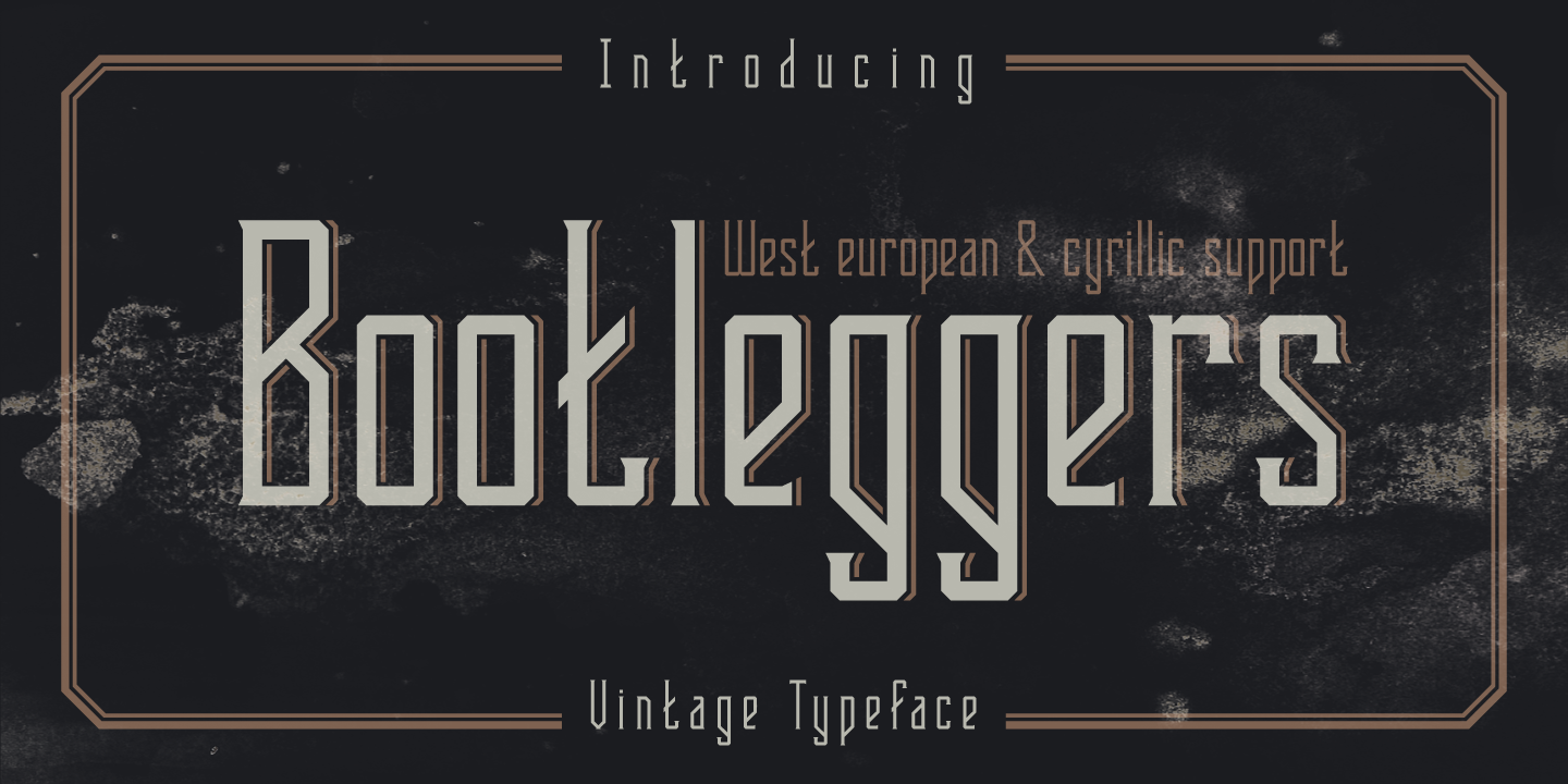 Bootleggers font, Fonts | GraphicRiver