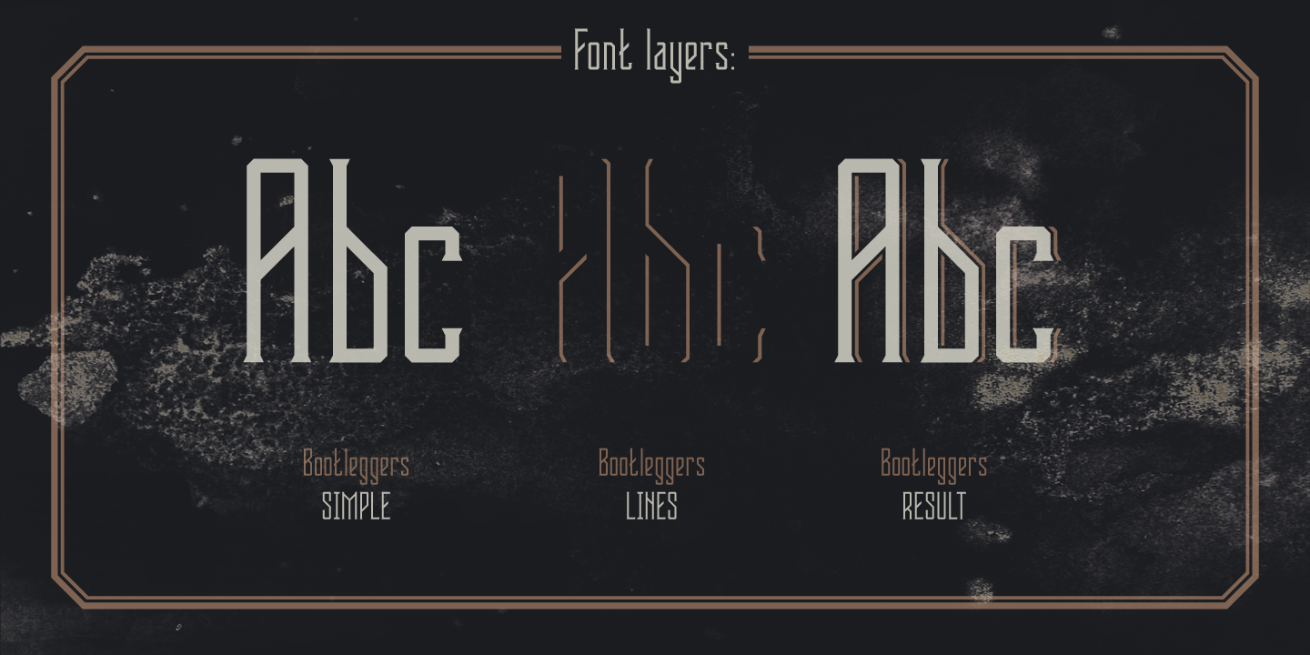 Bootleggers font, Fonts | GraphicRiver