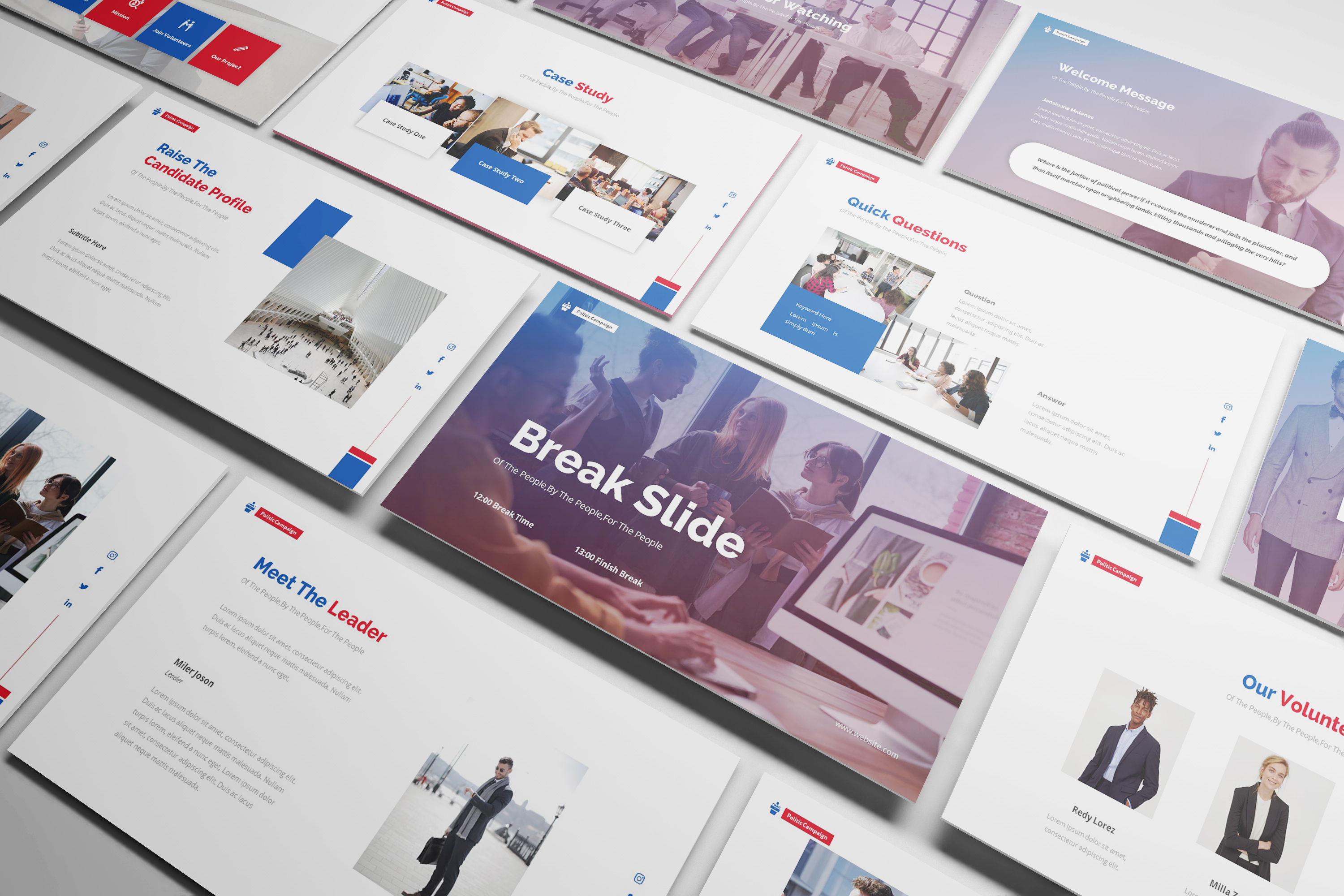Political Party Keynote Template, Presentation Templates | GraphicRiver