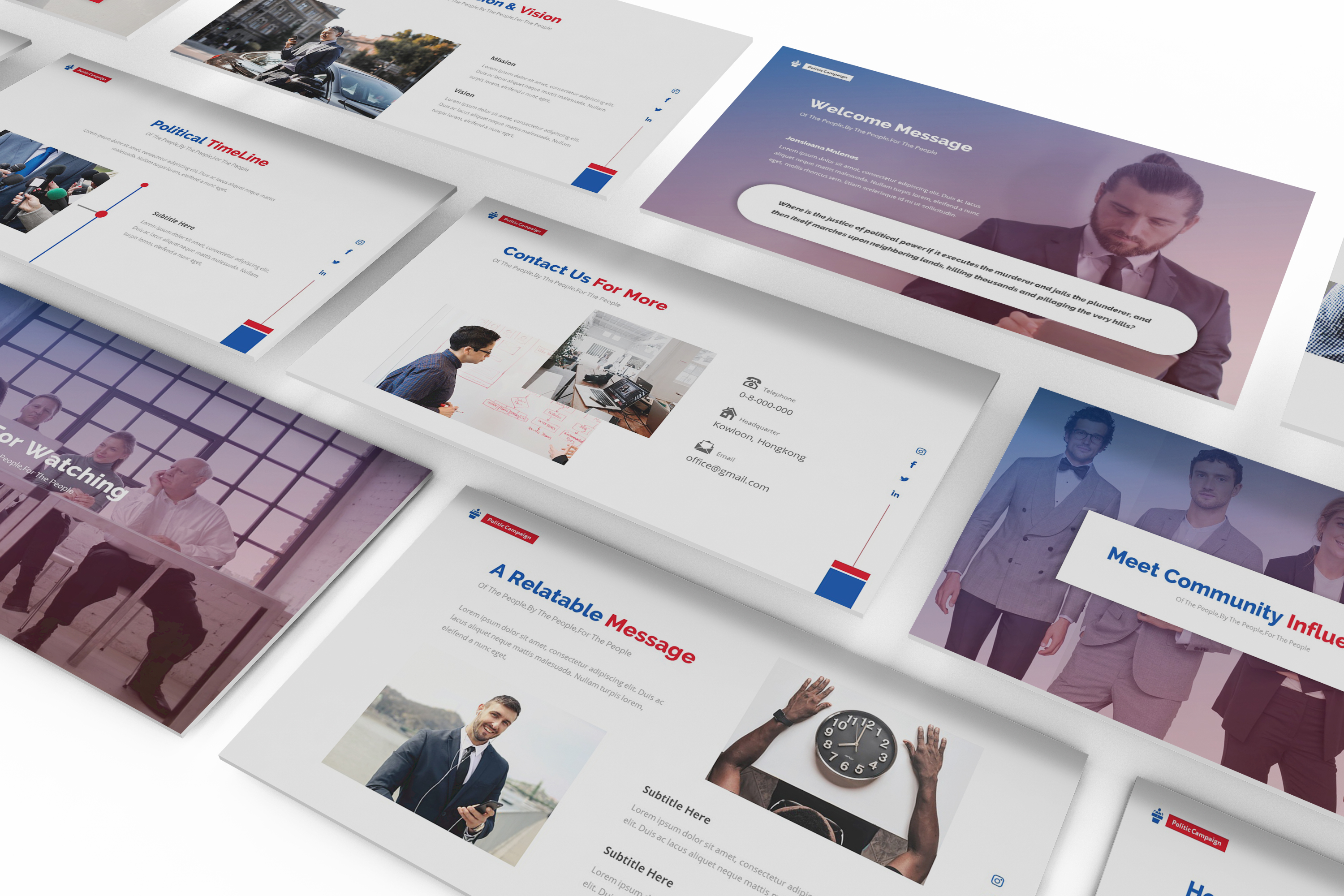 Political Party Keynote Template, Presentation Templates | GraphicRiver